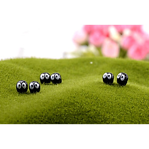 20 pcs Mini Black elf Statues,Aquarium Fish Tank Sand Table Decorations,Bonsai Craft Decor of Holiday or Cake,Miniature Figurines Set, Fairy Garden Accessories