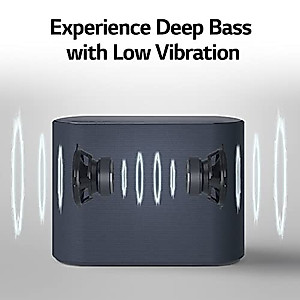 LG Eclair QP5 Sound Bar 3.1.2ch, Dolby Atmos & DTS:X with Upfiring Height Speakers Compact Design, 4K & HDR Passthrough, Black - 2021