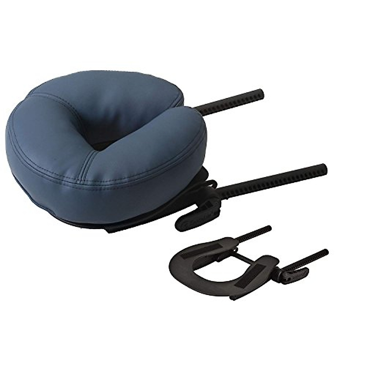 EARTHLITE Massage Table Face Cradle DELUXE ADJUSTABLE - Durable, Fully Adjustable Headrest Platform for massage chairs & tables, Black