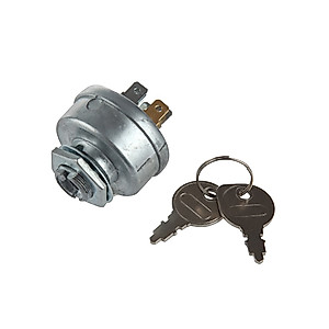 Larbi Lawn Mower Ignition Switch with 3 Position 2 Keys 5 Terminals Suit for Mower STD365402 24688 725-0267 925-0267 21064 42106