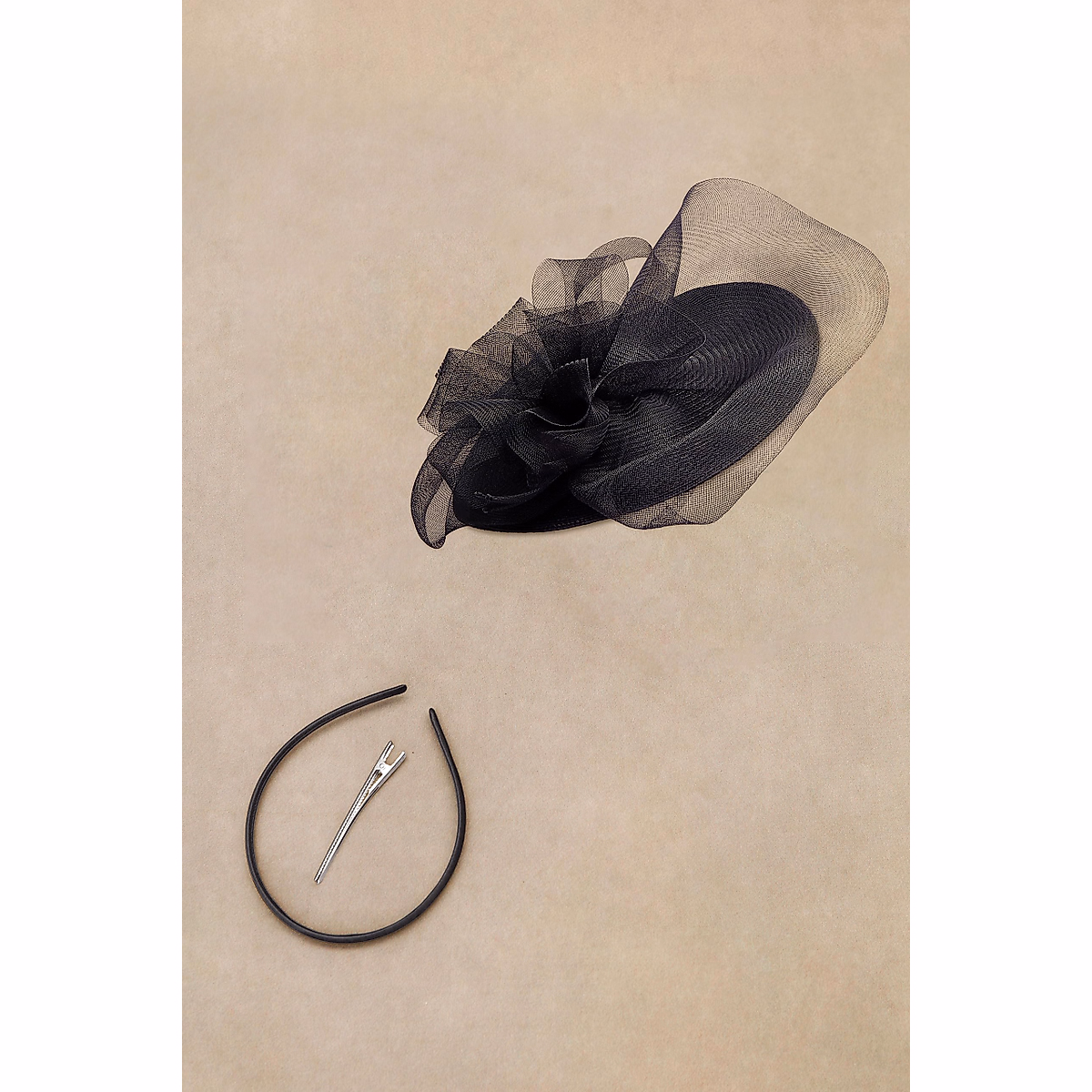 BABEYOND Derby Hats for Women - Fascinators Tea Party Hats Headband Fascinator Wedding Cocktail Organza Flower