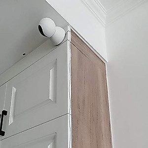 Jeasun 19ft Male to Female Micro USB Power Extension Cable - Ideal Replacement Cord for Powering Up Your Security Cameras,Ring Stick Up Solar Panel - White