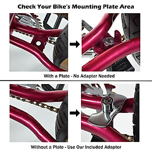 Lumintrail Center Mount Bike Kickstand - Fits 24-29 Inch Bicycles - Bike Kick Stands for Adult Mountain, Cruiser and Road Bike - Quick Adjust Height Kickstand