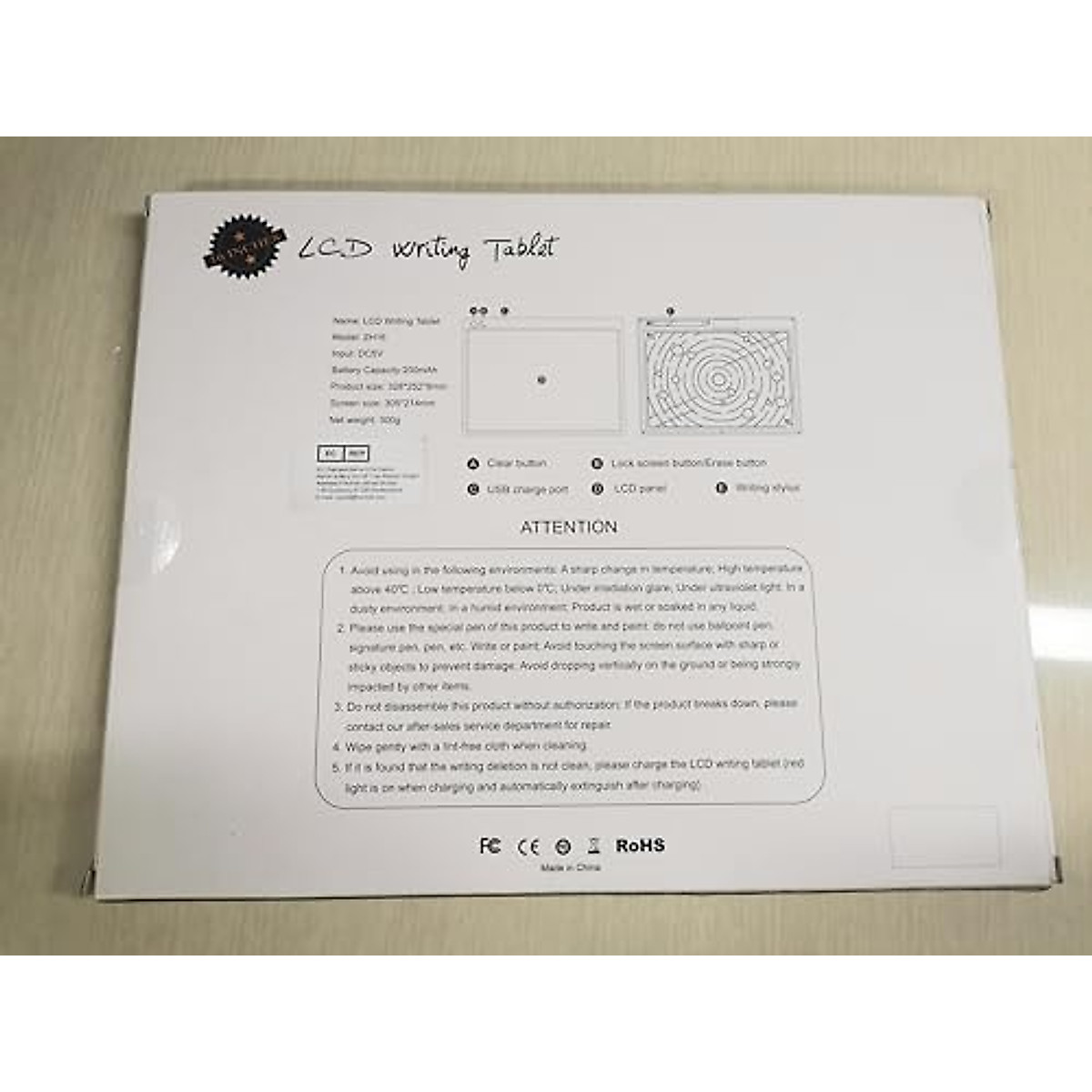 16 Inch Rechargeable LCD Writing Tablet, Erasable & Colorful Doodle Board with Eye-Protecting Large Screen, Educational Learning Toys for 3 4 5 6 7 Year Old Kids, Drawing Tablet Gift for Boys Girls