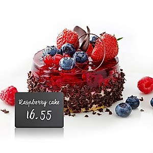 5 Pack Mini Chalkboard Signs 4x3 in for Message & Special Event Decoration - Restaurant - Wedding - Table Number - Party - Small Chalkboard Sign - Table Sign Chalkboard - Chalkboard Buffet Sign Set