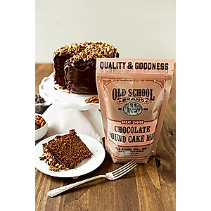 Old School Brand Chocolate Pound Cake Mix - 16 Oz - Makes a Tasty One Pound Loaf Cake!