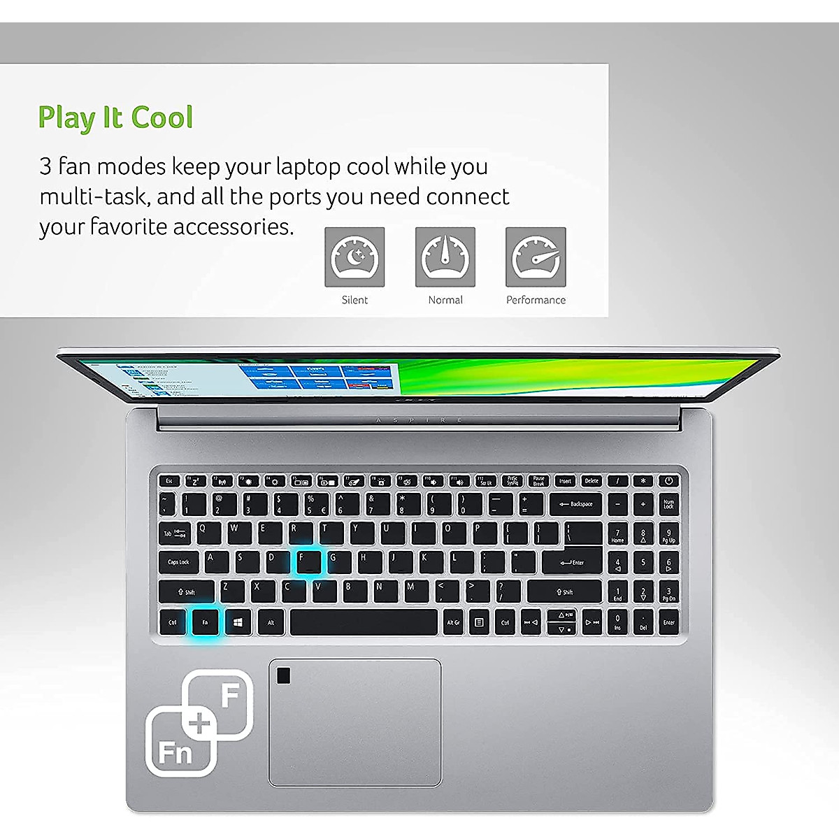 Acer Aspire 5 Slim Laptop, 15.6" Full HD IPS Display, 4-Core AMD Ryzen 3 3350U(Upto 3.5GHz,Beat i5-7200U), Backlit KB, Fingerprint, WiFi 6, Windows 11 S(20GB|1024GB SSD)