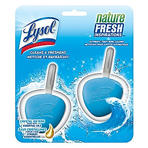 Lysol Automatic In-The-Bowl Toilet Cleaner, Cleans and Freshens Toilet Bowl, Atlantic Fresh Scent, 8 Count (Pack of 4)