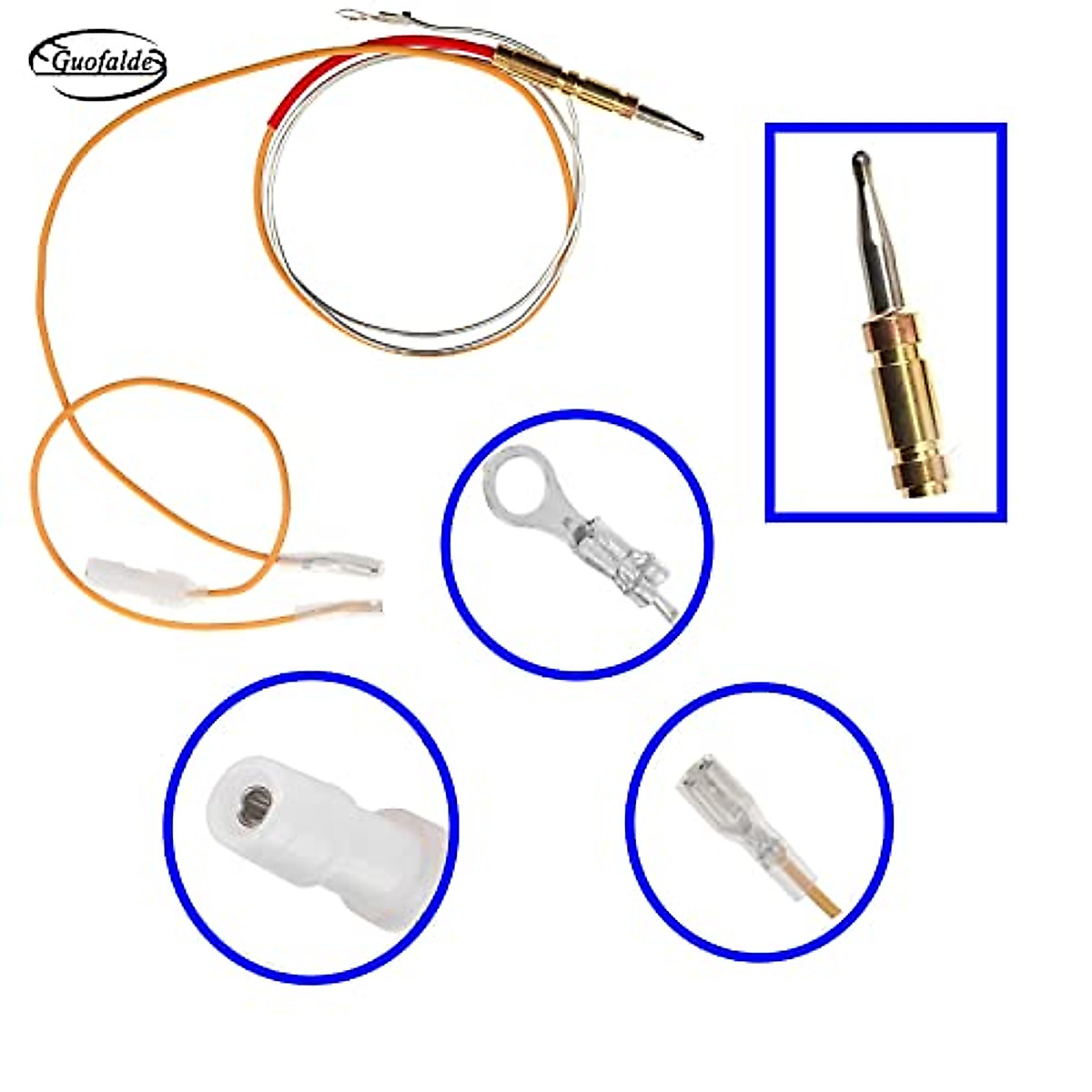 GUOFALDE Propane Gas Patio Heater Repair Replacement with Thermocouple, Universal Repair Replacement For Patio and Room Heater Garden Outdoor Heater Accessories