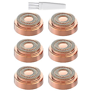 tuokiy Flawless Finishing Touch Facial Hair Remover Tool for Women - 6 Replacement Heads, As Seen On TV