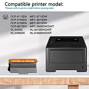 TN-720 TN720 Black Toner Cartridge 2-Pack Compatible Replacement for Brother TN720 TN750 for HL-5440D HL-5450DN DCP-8110DN DCP-8150DN MFC-8710DW MFC-8810DW MFC-8910DW Printer