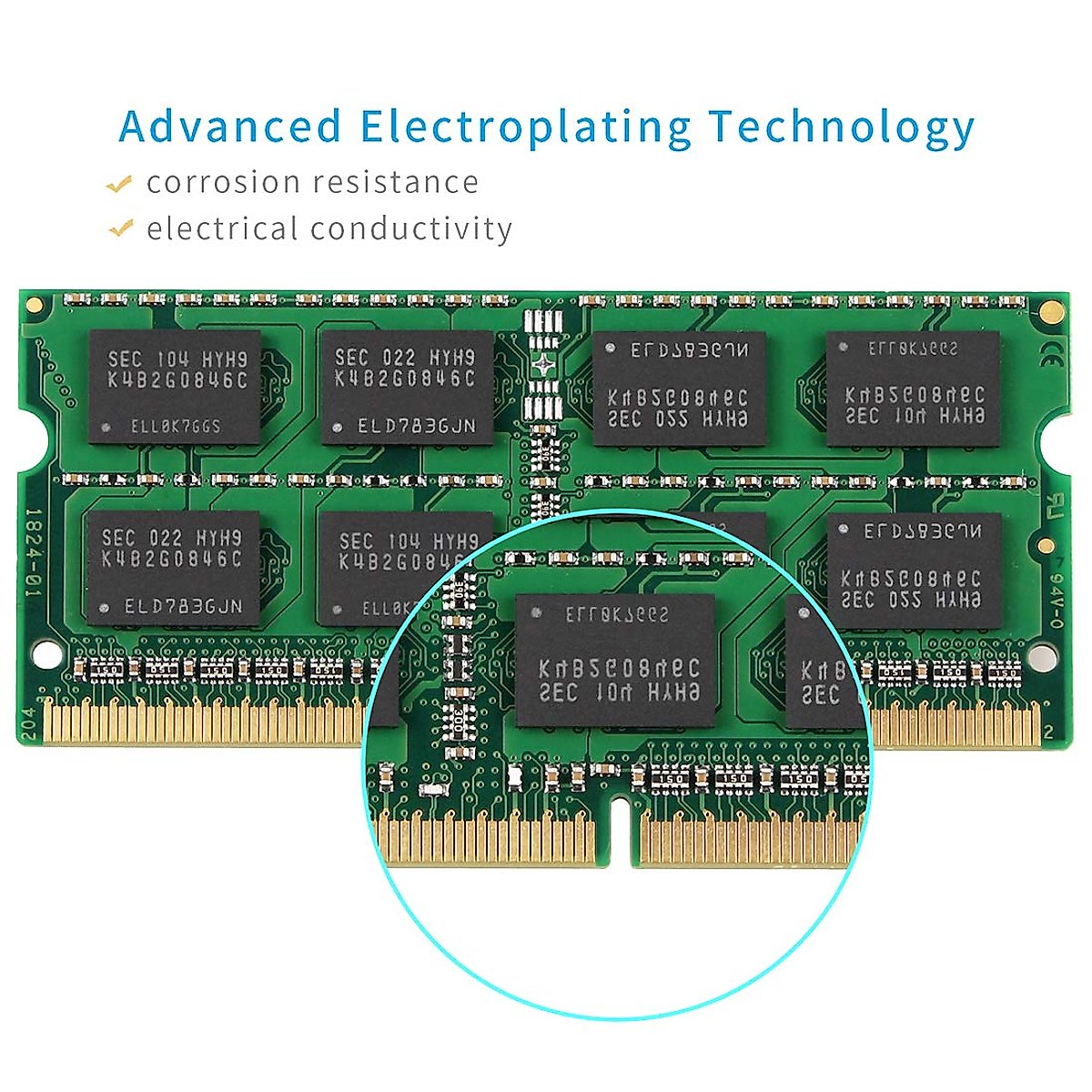 TECMIYO 8GB Kit (2 x 4GB) DDR3L-1600 SODIMM,DDR3 PC3-12800S/PC3L 1600MHz 12800 Ram 8 GB Non ECC Unbuffered 1.35V/1.5V CL11 204 Pin Sodimm Ram 2RX8 Dual Rank for Laptops Notebook Memory Upgrade