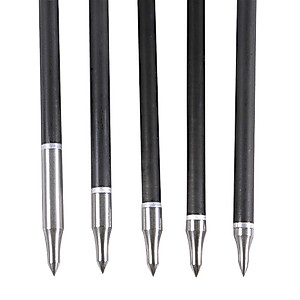 SHARROW 12 pcs Archery Field Points 75/100/125/150/200/250/300 Grain Broadheads Target Practice Field Tips Hunting Arrow Tip Screw-in Arrowhead for Recurve Compound Bow Crossbow (75grain)