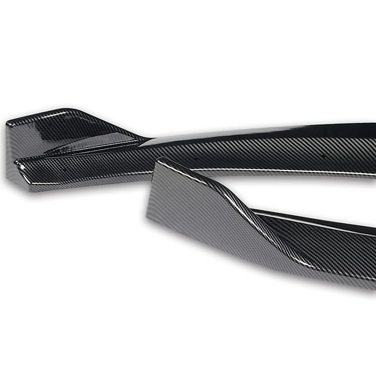 Q1-Tech Q1-TECH, Front Bumper Lip fit for compatible with 2017-2018 Ford FusionMondeo, Front Bumper Lip Spoiler Air Chin Body Kit Splitter Painted Glossy Black, (SPORT-Style)