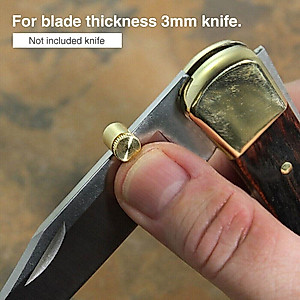 8 Packs Thumb Stud Fit For Buck 110 Folding Knife, Universal Replacement Thumb Button For Folding Hunting Knives Blade (Black)