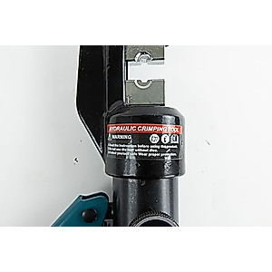 Hand Operated Hydraulic Crimping Tool Range 12 AWG-2/0 AWG for Cable Lugs Hydraulic Crimping Crimper Wire Terminal Lug Tool with 9 Pairs of Dies
