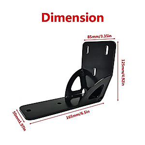 LicBund 50mm Awning Bracket Gusseted Awning Holder Compatible with Thule Rhino Heavy Duty Bar 2 Awning Bracket 813402