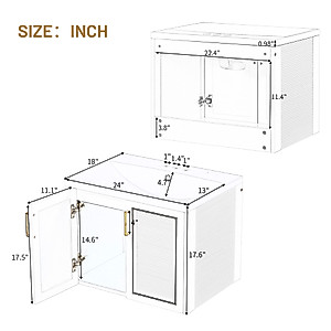 Polibi 24" Wall Mounted Bathroom Vanity with Ceramic Basin, Two Shutter Doors, Solid Wood & MDF Board, Modern Hanging Bath Cabinet