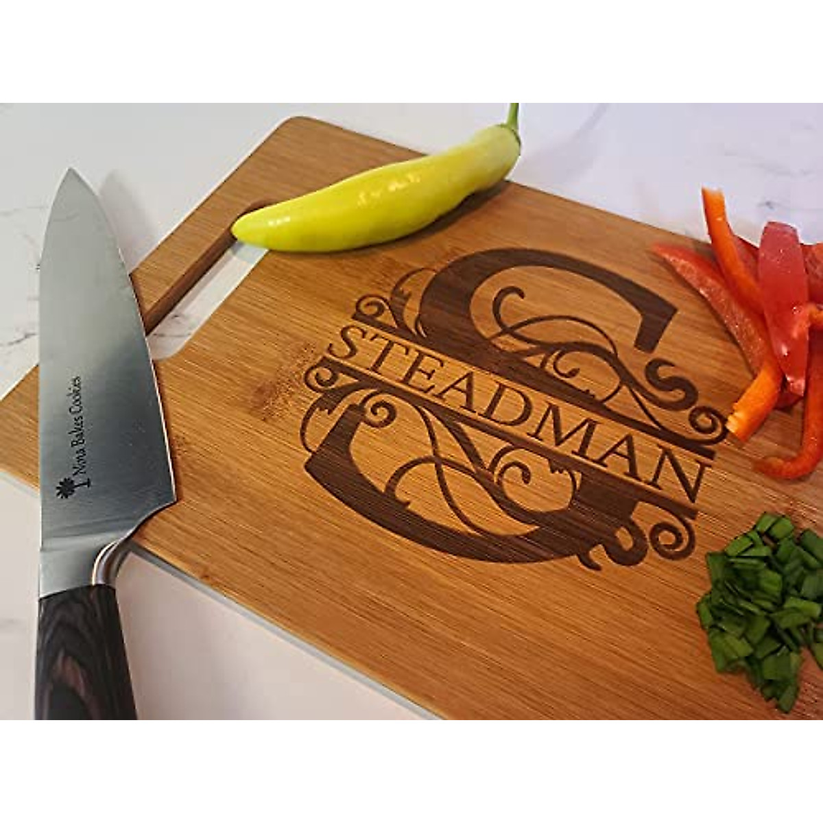 Personalized Bamboo Cutting Board (Horizontal)