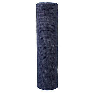 CleverDelights 14" Navy Burlap Roll - Finished Edges - 10 Yards - Jute Burlap Fabric