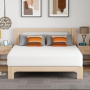 PayLessHere 12 Inch Gel Memory Foam Mattress/Bed-in-a-Box/Bed Mattress/Medium Firm Mattress with Removable Cover Fiberglass Free Home Furniture CertiPUR-US Certified/Pressure Relieving (King)