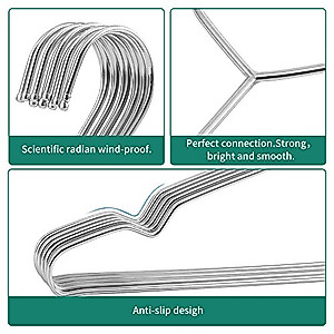 WYCQKL 40 Pack Coat Hanger and 30 Pack Hangers 16.5in
