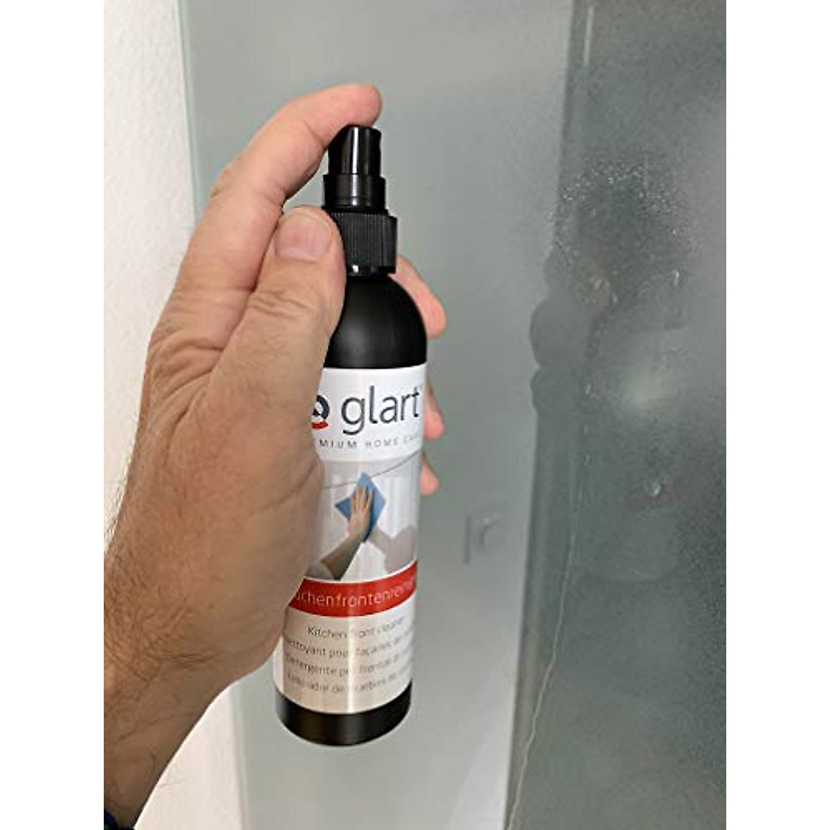 Glart kitchen cupboard door cleaner 250ml and universal waffle cloth