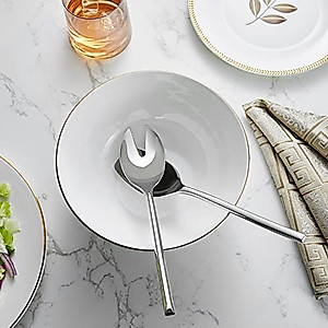 KEAWELL Deluxe Large 10" Salad Servers，18/10 Stainless Steel Salad Serving Set, Set of 2 Includes a Salad Spoon and Salad Fork.