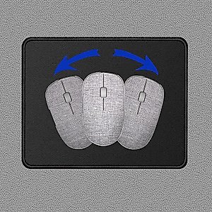 Pupbbi Mouse pad 3 PCS of Black Standard Mouse Pads, Mouse pad with Stitched Edges，Rubber Anti Slip Base Mousepad，Mouse Pads for Office and Games, Washable，Square,10.3inch x 8.3inch x 0.12inch
