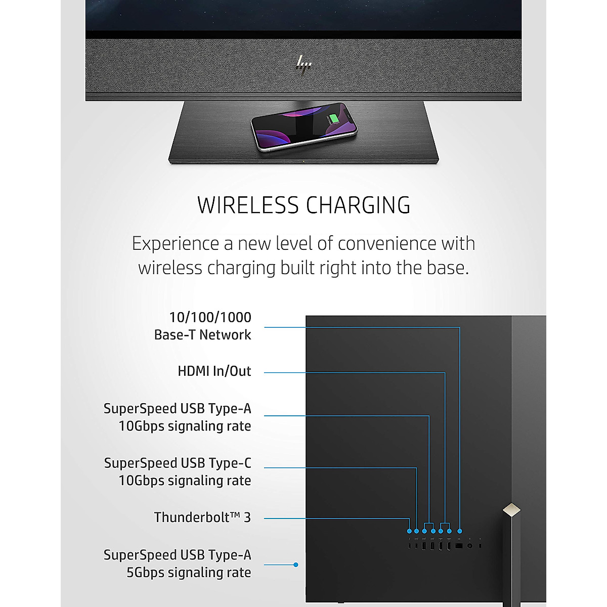 HP Envy All-in-One PC, NVIDIA GeForce GTX 1650, 10th Gen Intel Core i7-10700 Processor, 16 GB RAM, 1 TB SSD Storage, 31.5” 4K UHD Display, Wide-Color-Gamut & 600 nits Peak Brightness (32-a1010, 2021)