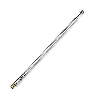 URBEST® 62.5cm 4 Sections Stainless Steel AM FM Telescopic Radio Antenna Pole Replacement