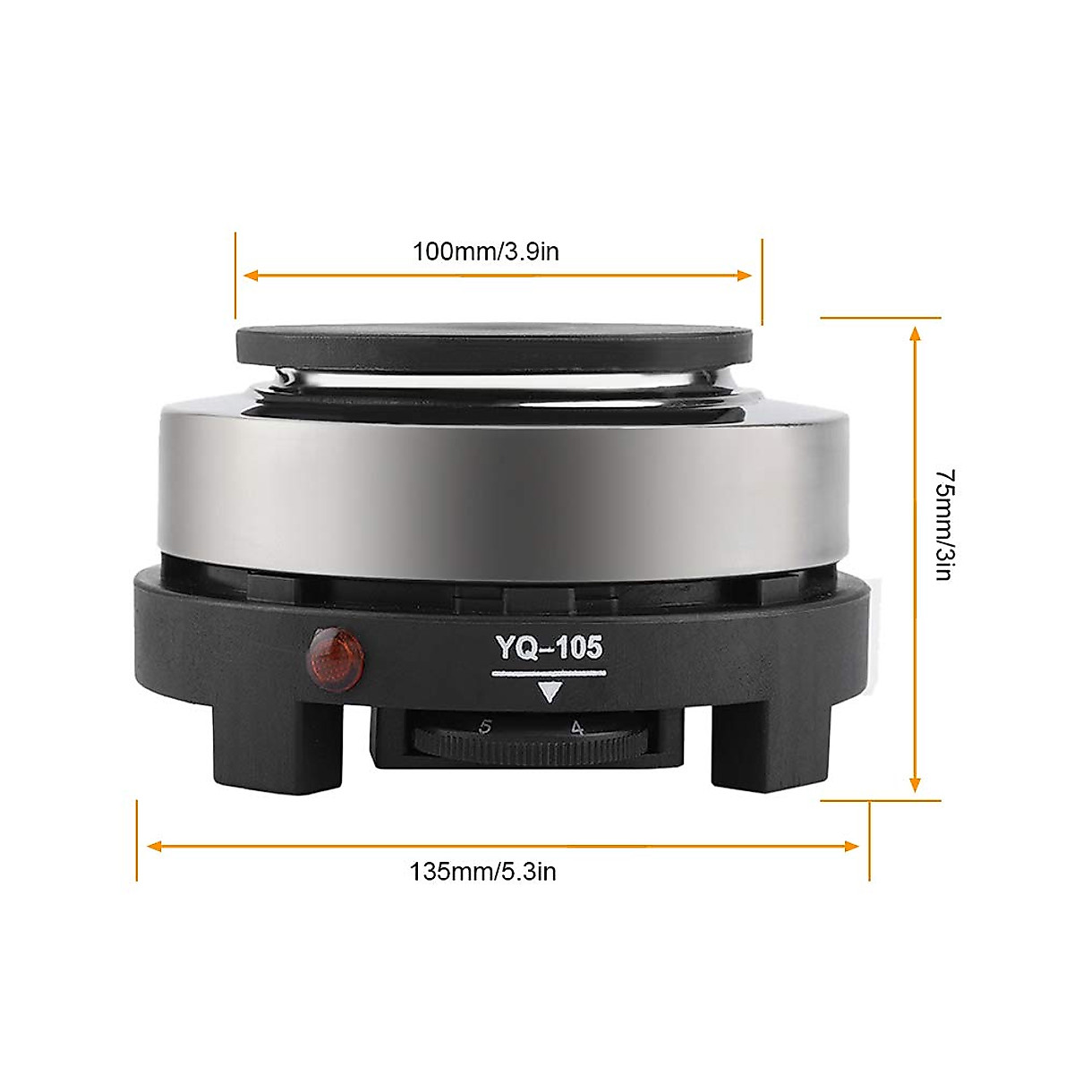 Small Electric Stove, 110V 500W Mini Electric Heater Stove Hot Plate, Portable Electric Hot Plate Countertop Burner, Small Electric Kitchen Stovesfor Home Coffee Tea, 5.3x3.9x3 Inch