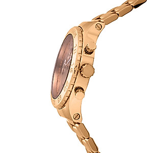 Invicta Men's 1271 Specialty Chronograph Rose Dial 18k Rose Gold Ion-Plated Watch