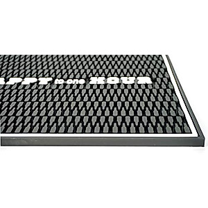 Premium Bar Mat - Non-Slip, Absorbent, and Multi-Purpose - Heavy Duty Commercial Grade Rubber - Dish Dry and Spill Mat for Kitchen or Cocktail Bar Countertops - Designed in USA - 16"x12"x0.4"-Black