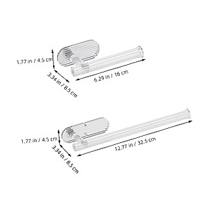 BUGUUYO 2pcs Nail Towel Rack Kitchen Towel Bar Towel Rack for Bathroom Hand Towel Bar Bathroom Towel Holder Bath Towel Hanger Kitchen Hand Towel Holder Towel Ring Acrylic Transparent
