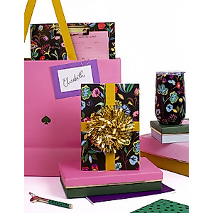 Kate Spade New York Metal Ink Pen Key Fob, Black Ink Ballpoint Keychain Pen, Autumn Dot