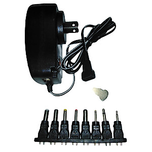 3vdc -12 volt Universal AC/DC Power Adapter USB Port | 8 Reversible Polarity Positive or Negative Tips Center Tip 3v 4.5v 5v 6v 7.5v 9v 12v 1a 12w Transformer 5.5mm 2.5mm 2.1mm 3.5mm 4.0mm 5.0mm 1.7mm