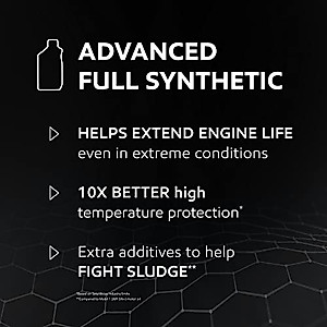 Mobil 1 Advanced Full Synthetic Motor Oil 5W-30, 6-pack of 1 quarts