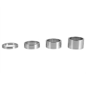 DEWIN 4 PCS Bicycle Headset Spacer Bike Handlebar Stem Spacers Aluminum Alloy Headset Stem Spacer Set Fit 28.6mm Bicycle Front Stem 5MM 10MM 15MM 20MM