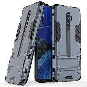 SCIMIN Hybrid Case for Oppo Reno2 Z, Shockproof Case for Oppo Reno2 Z, Dual Layer Protection Hybrid Rugged Case Hard Shell Cover with Kickstand for Oppo Reno2 Z