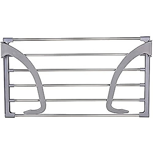 ZyHMW Clothes Airer Radiator Folding Airer Radiator Towel Holder Clothes Dryer Drying Rack Rail Install Onany Radiator in Any Room，Folding Airer (Color : Gray) (Color : Gray)