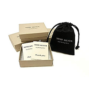 MIMI 925 Sterling Silver Hammered Open Oval Drop Dangle Earrings