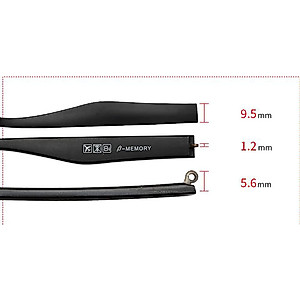 Jingyun 1 Pair Plastic Glasses Replacement Glasses Replacement Temple Eyewear Frame Temple Eyeglasses Arms Legs for Adults-F14