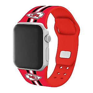 Game Time Kansas City Chiefs HD Combo Package Compatible with Apple Watch and AirPods Gen 1&2 (38/40/41mm Long)