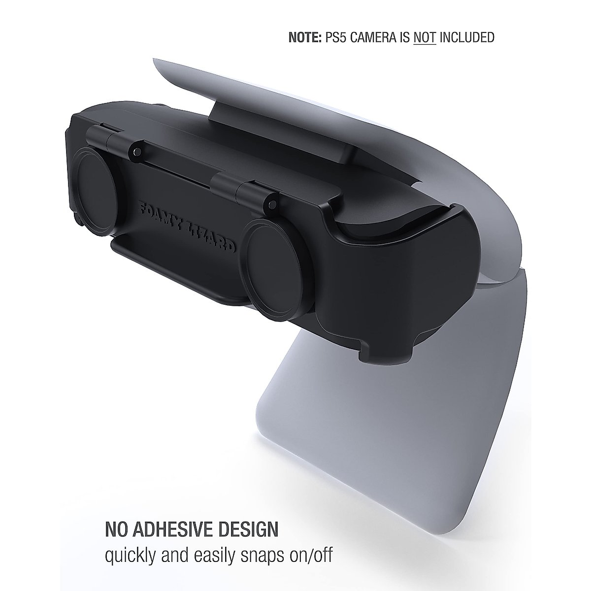 Foamy Lizard Privacy Cover for Playstation 5 HD Camera (NO GLUING) U.S. Design Protective Lens Cap for 2020 PS5 Console Camera Sensor (CAMERA NOT INCLUDED)