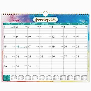 Wall Calendar 2023 - Calendar January 2023 to December 2023, 14.8" x 11.4" Monthly Wall Calendar from with Julian Date, Calendar 2023 with Thick Paper, Twin-Wire Binding, Large Blocks
