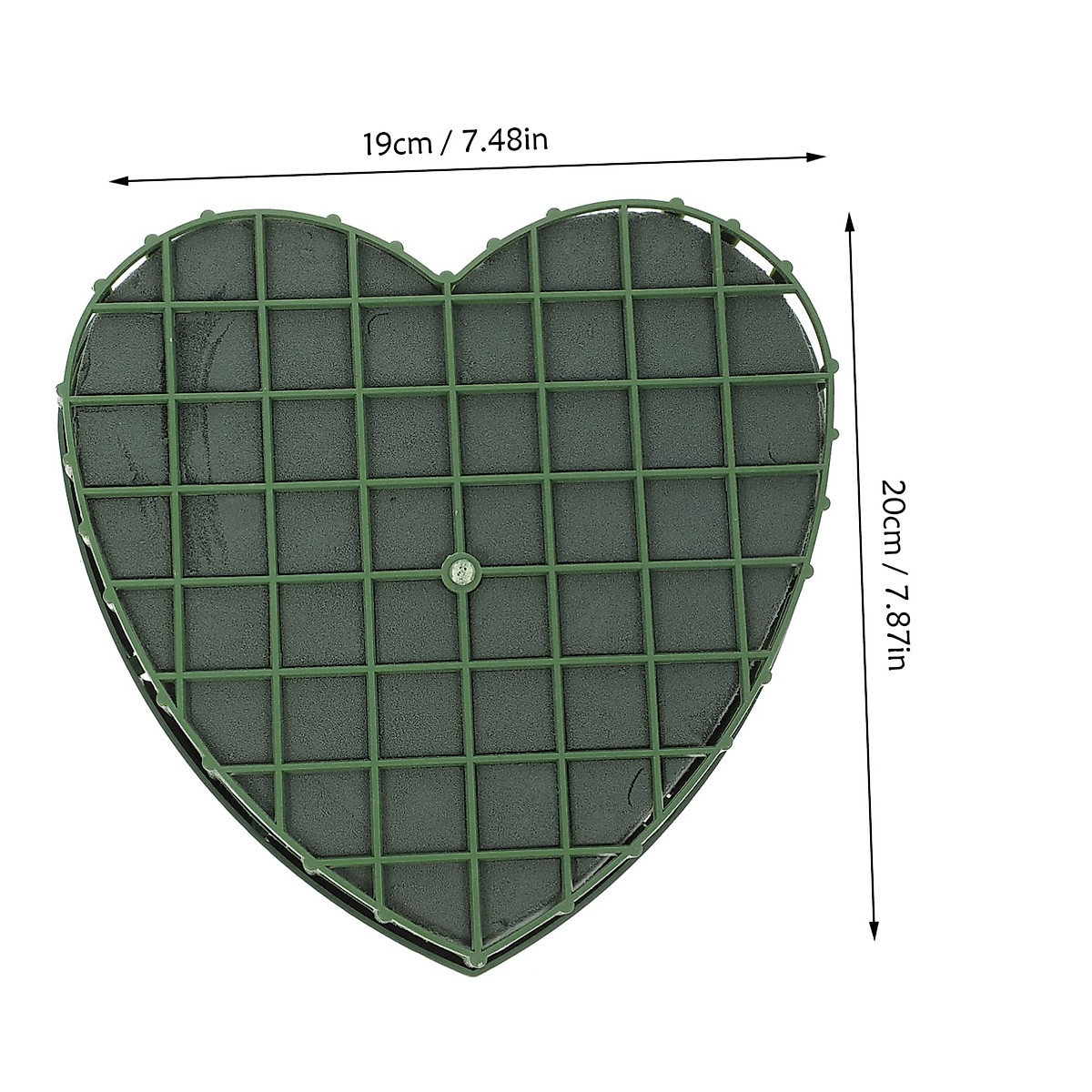 IMIKEYA Flower Mud Block Dried Flower Mud Heart Shaped Flower Foam Green Heart Decor Artificial Flower Foam Heart Shape Flower Foam Floral Foam Garland Flower Mud Accessories Round Sausage