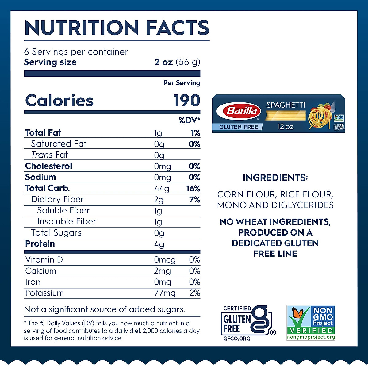 BARILLA Gluten Free Spaghetti, 12 ounce, Pack of 12