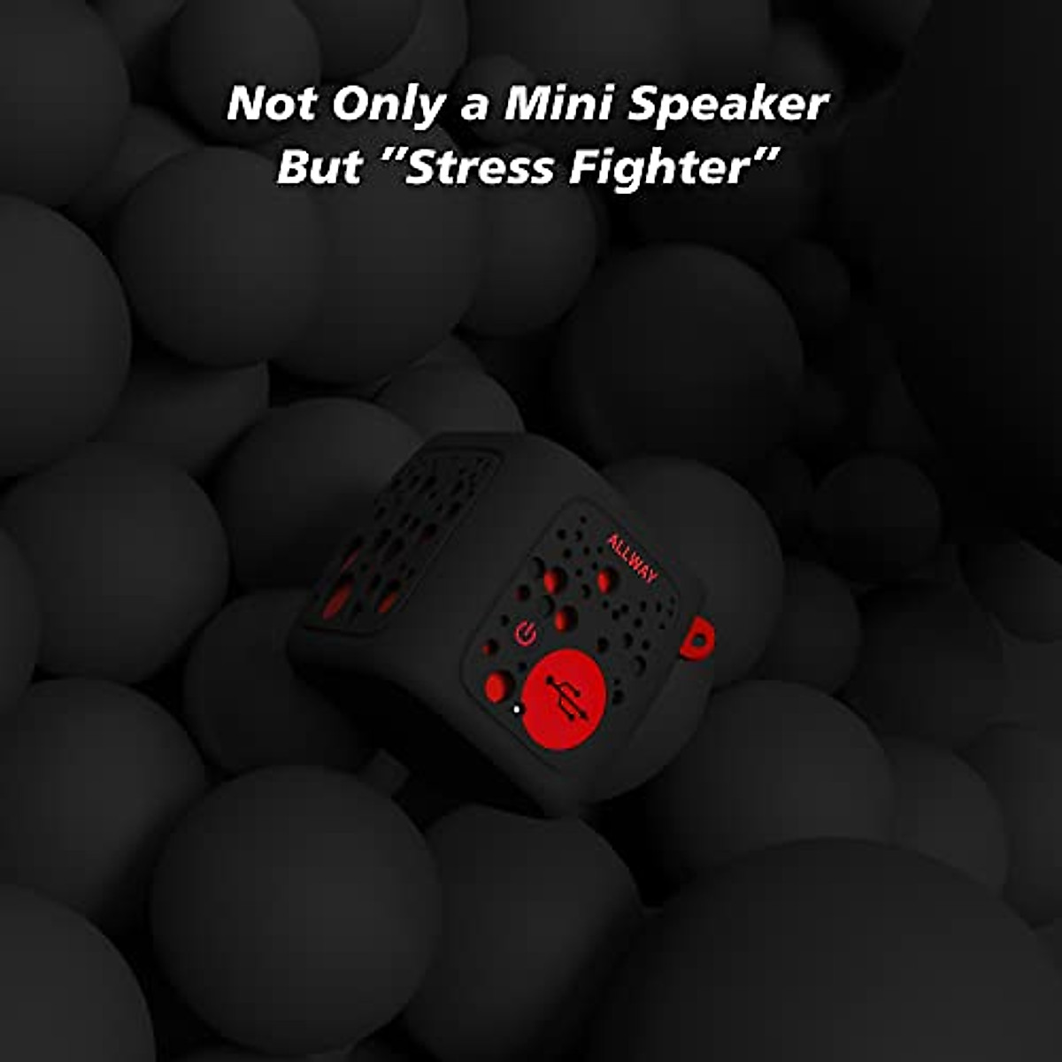 ALLWAY Mini Bluetooth Speakers, Small Bluetooth Speakers Portable Wireless with Loud Stereo Sound,Rich Bass,TF Card Port,164 Feet Bluetooth 5.0 Range for Laptop,MacBook Pro,iPhone,Echo,Car and More