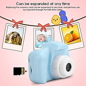 Zunate Cartoon Children’s Smart Camera, Children’s Mini Photography Camera, Digital Video, Easy to Operate and Easy to Carry, as Preferred Gift for Kids(Blue)